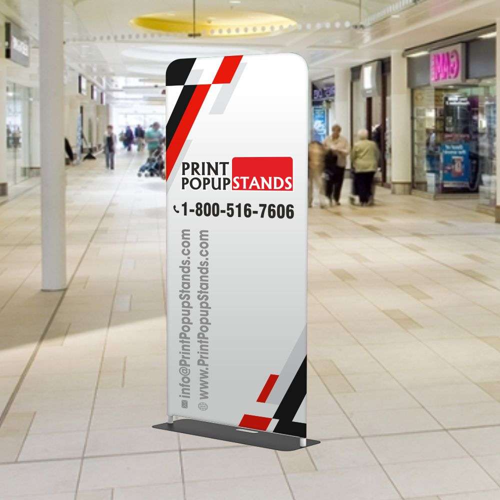 4 ft Straight Tension Fabric Display| High-Quality Tension Fabric ...